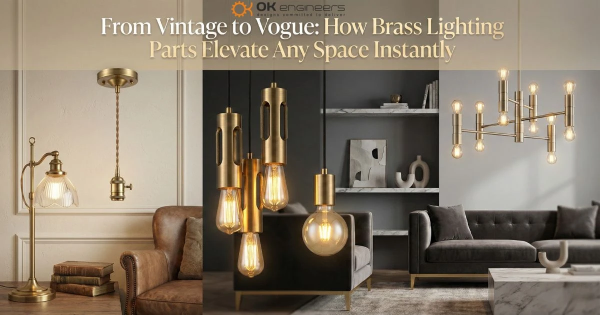 From Vintage to Vogue: Brass Lighting Parts for Elegant Spaces